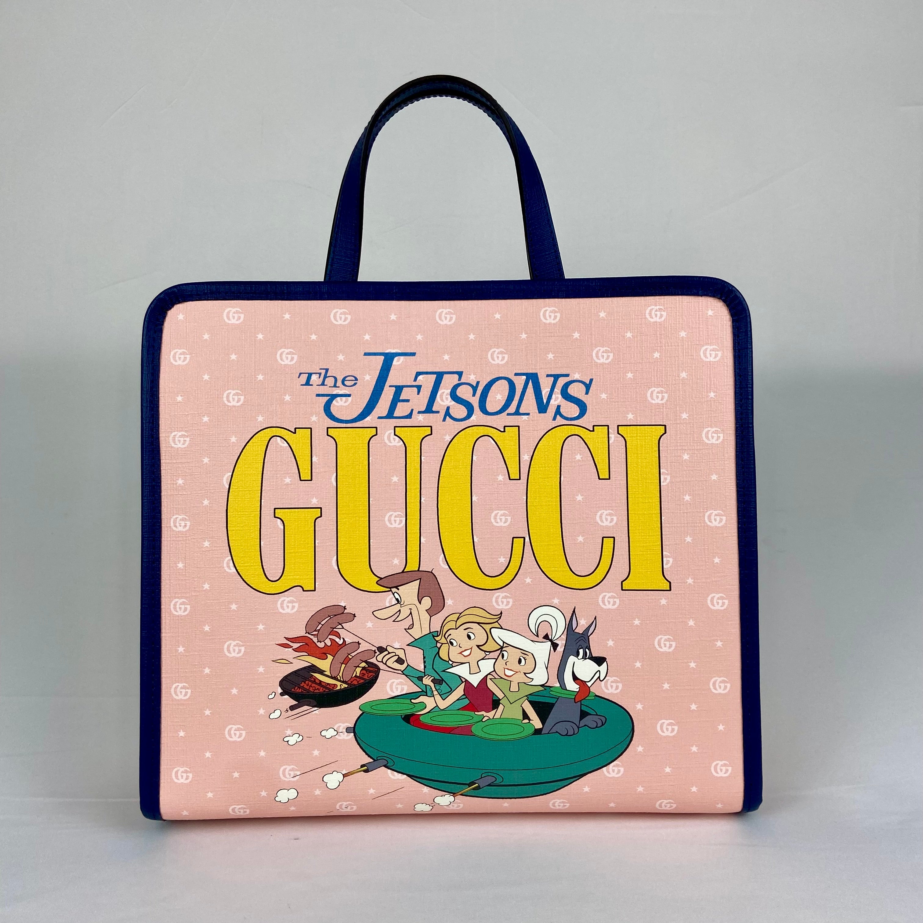 Authentic Gucci x The Jetsons GG Supreme Canvas Tote Bag - Handbag ...